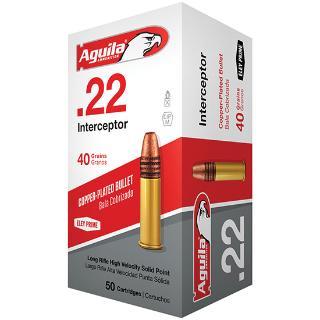 Docs Gun Exchange | Aguila, Interceptor Ammunition, 22 Long Rifle, 40 ...
